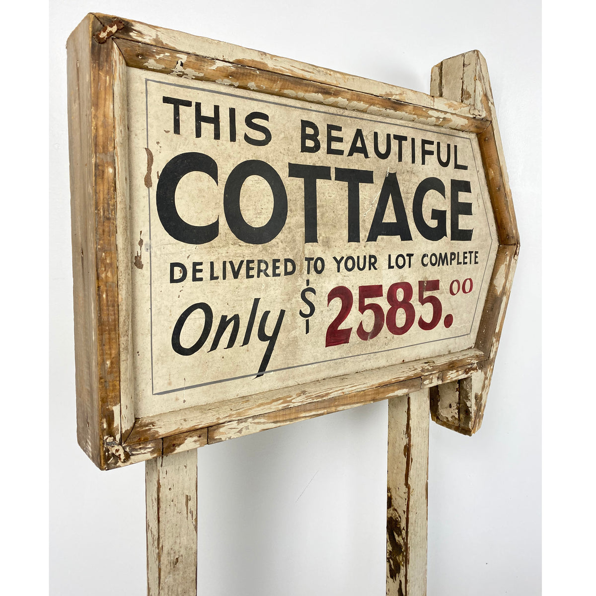 Vintage Wooden Cottage Sign – English Traditions
