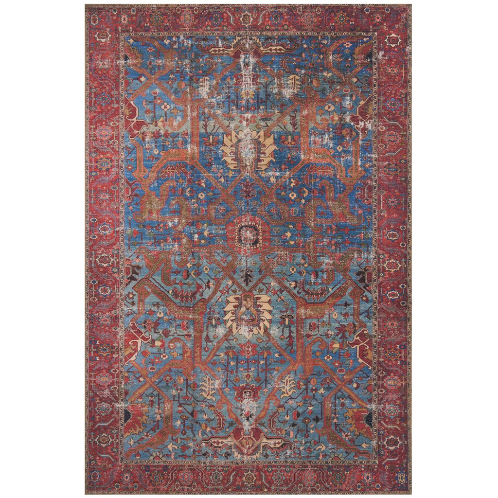 Loren Blue/Red Rug – English Traditions