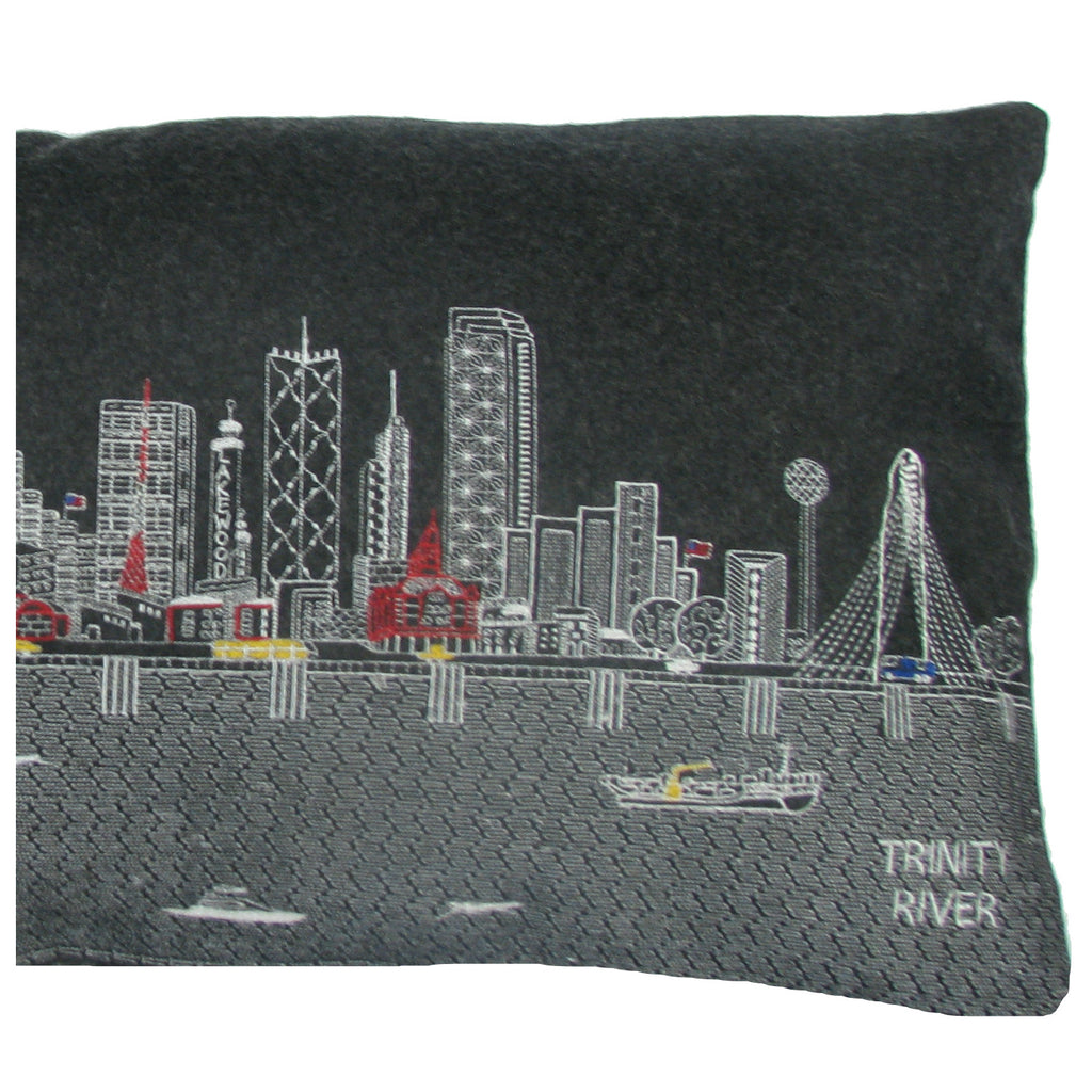 Dallas Skyline Pillow – English Traditions