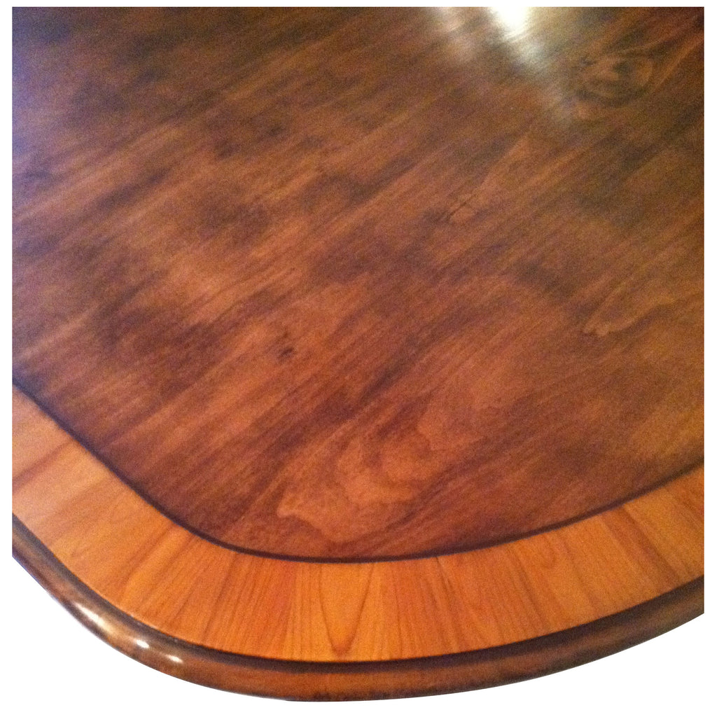 English Double Pedestal Carved Foot Table – English Traditions