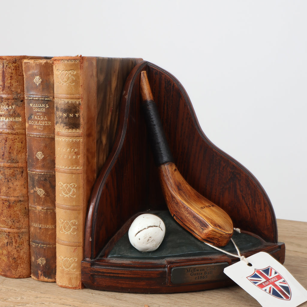 Golf Ball & Club Bookends – English Traditions