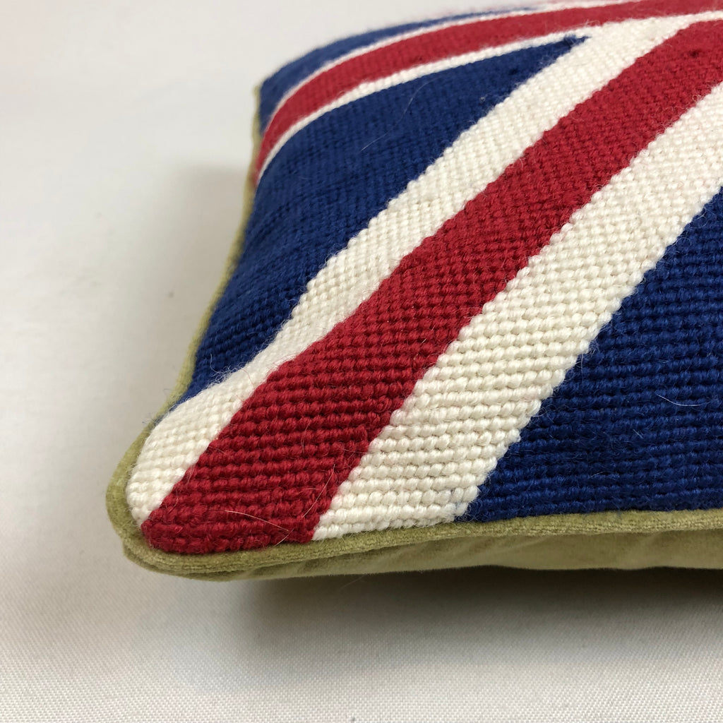 Union Jack Flag Needlepoint Pillow – English Traditions