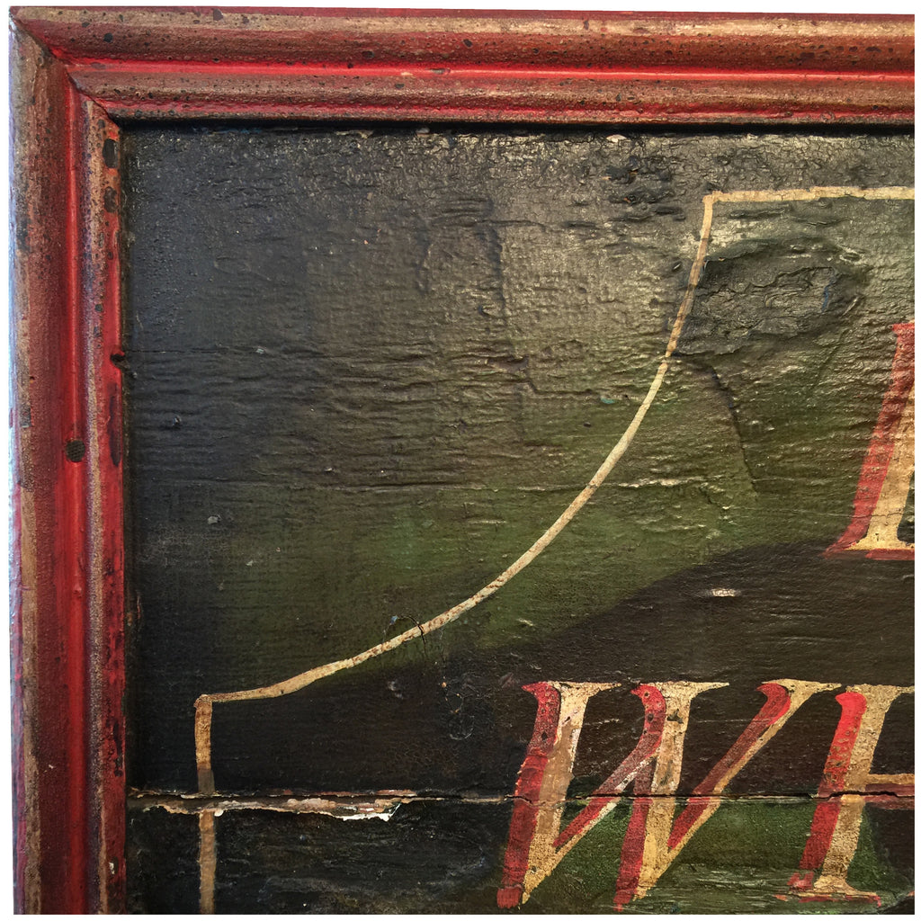 French Antique Pub Sign "R.L. Cabot Wharfinger Martinique" c1910 ...