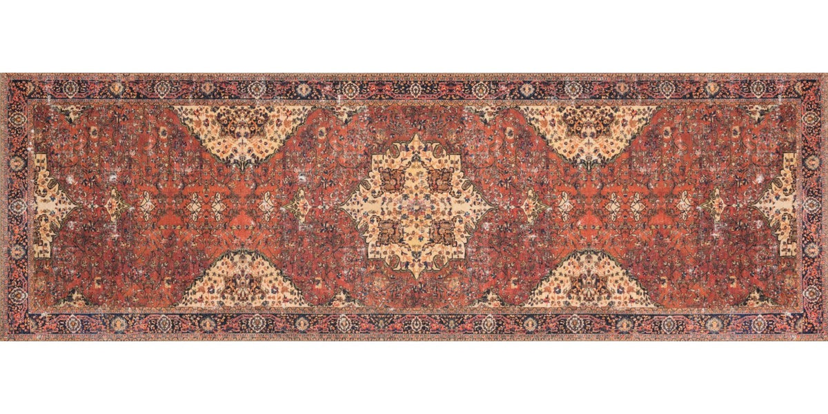 Loren Red/Navy Rug – English Traditions