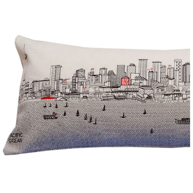 Seattle Skyline Pillow – English Traditions